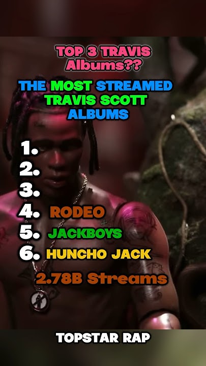 Travis Scott’s Most Streamed Albums #travisscott #astroworld #utopia #streams - YouTube