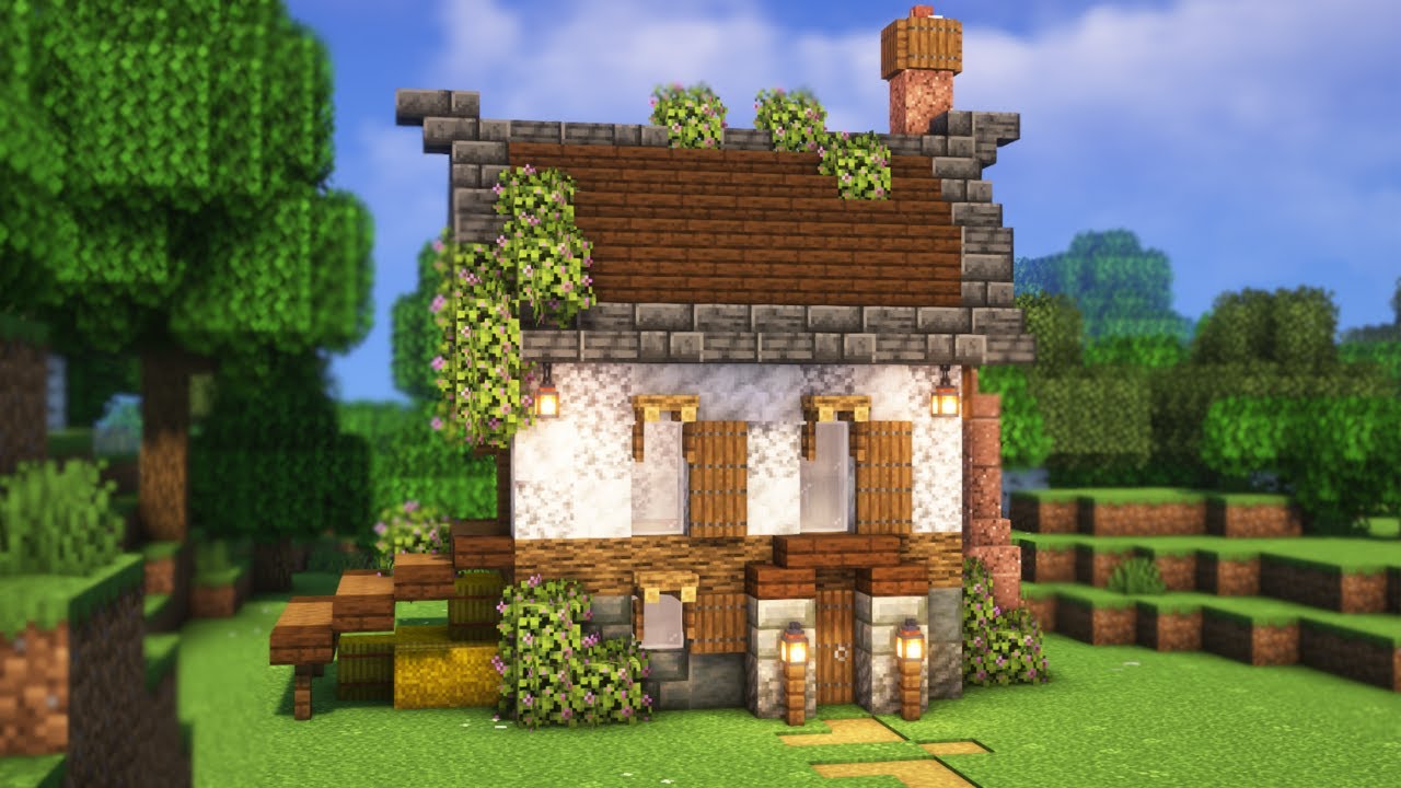 Minecraft: How to Build a Cozy Survival House | Tutorial - YouTube