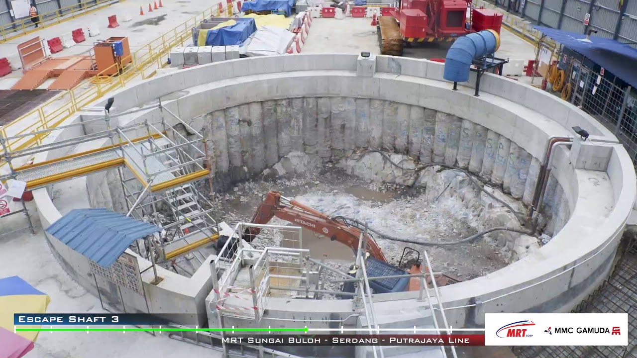 MRT SSP Line Construction Time Lapse as up July 2019 - YouTube