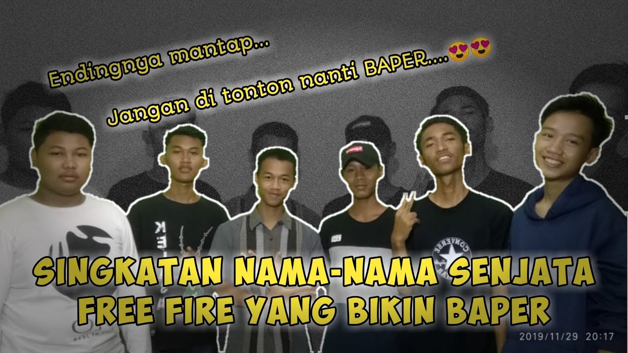 SINGKATAN NAMA SENJATA FREE FIRE YANG BIKIN BAPER SEMUA CEWE || CAHKAR ...