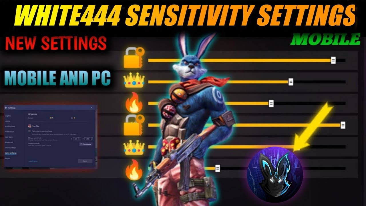 white 444 ka new sensitivity settings 2022 | white444 ka sensitivity ...