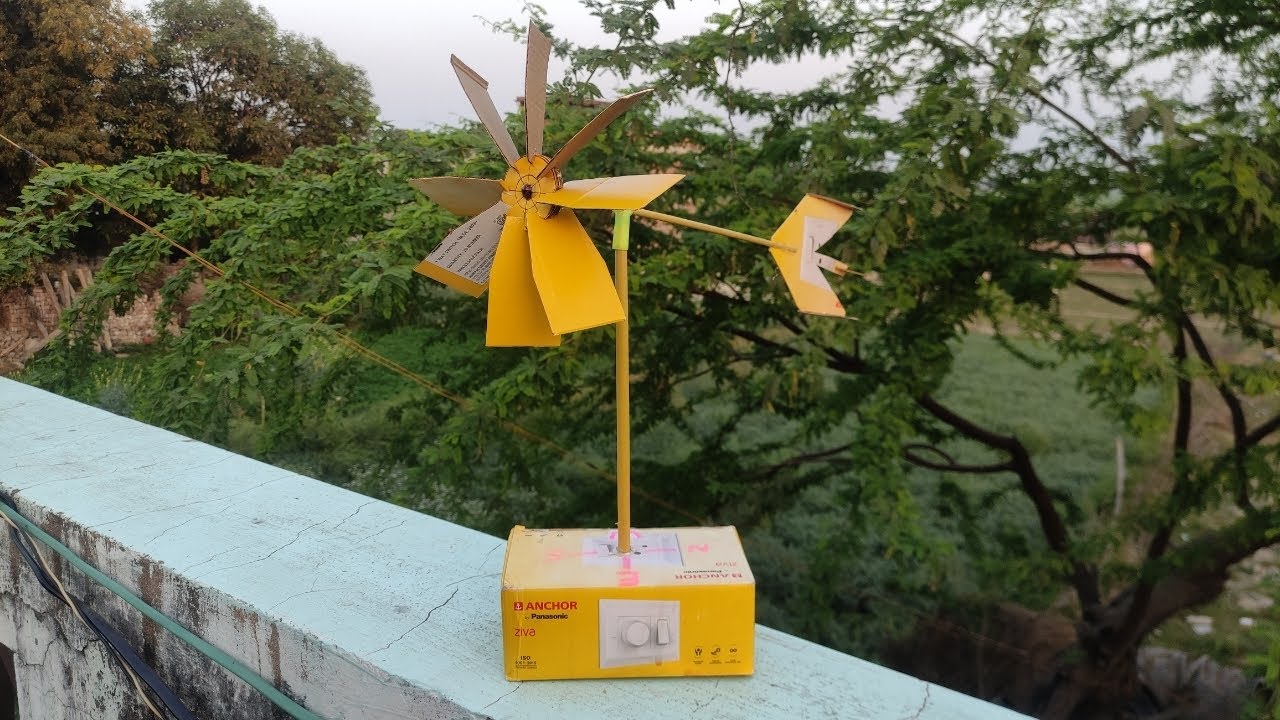 Homemade Windmill Craftwork - YouTube