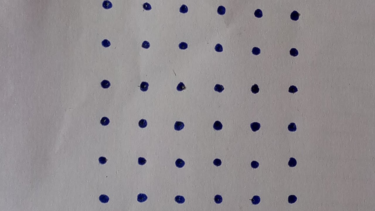 6*6 dots rangoli ll beautiful tipkyanchi rangoli design ll daily dots ...