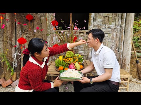 Surprise - CEO Lee and the poor girl celebrate Tet  together for the first time in happiness.