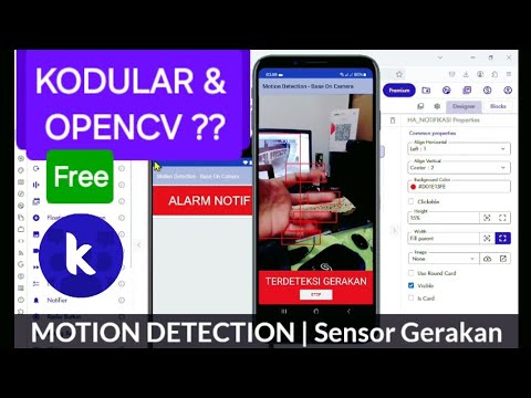 MOTION DETECTION (DETEKSI GERAKAN) Base On Kamera | KODULAR & OPENCV ...