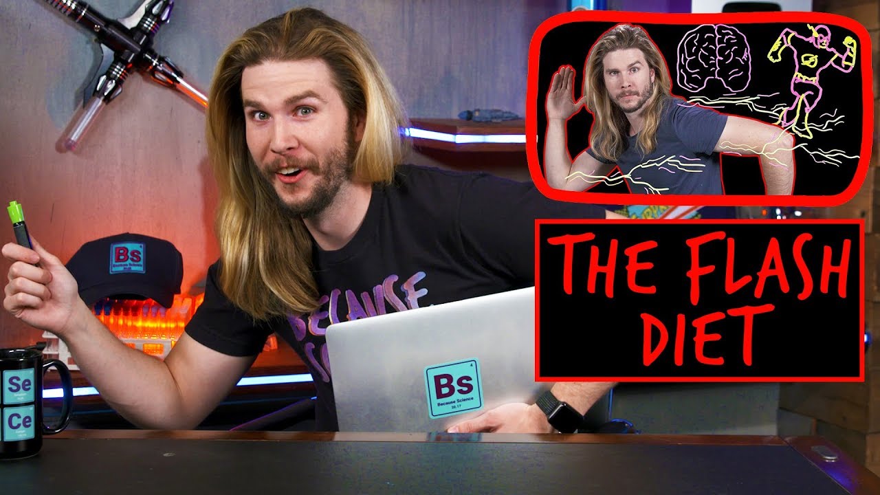 The Flash's 12,000,000 Calorie Diet | Because Science Footnotes - YouTube