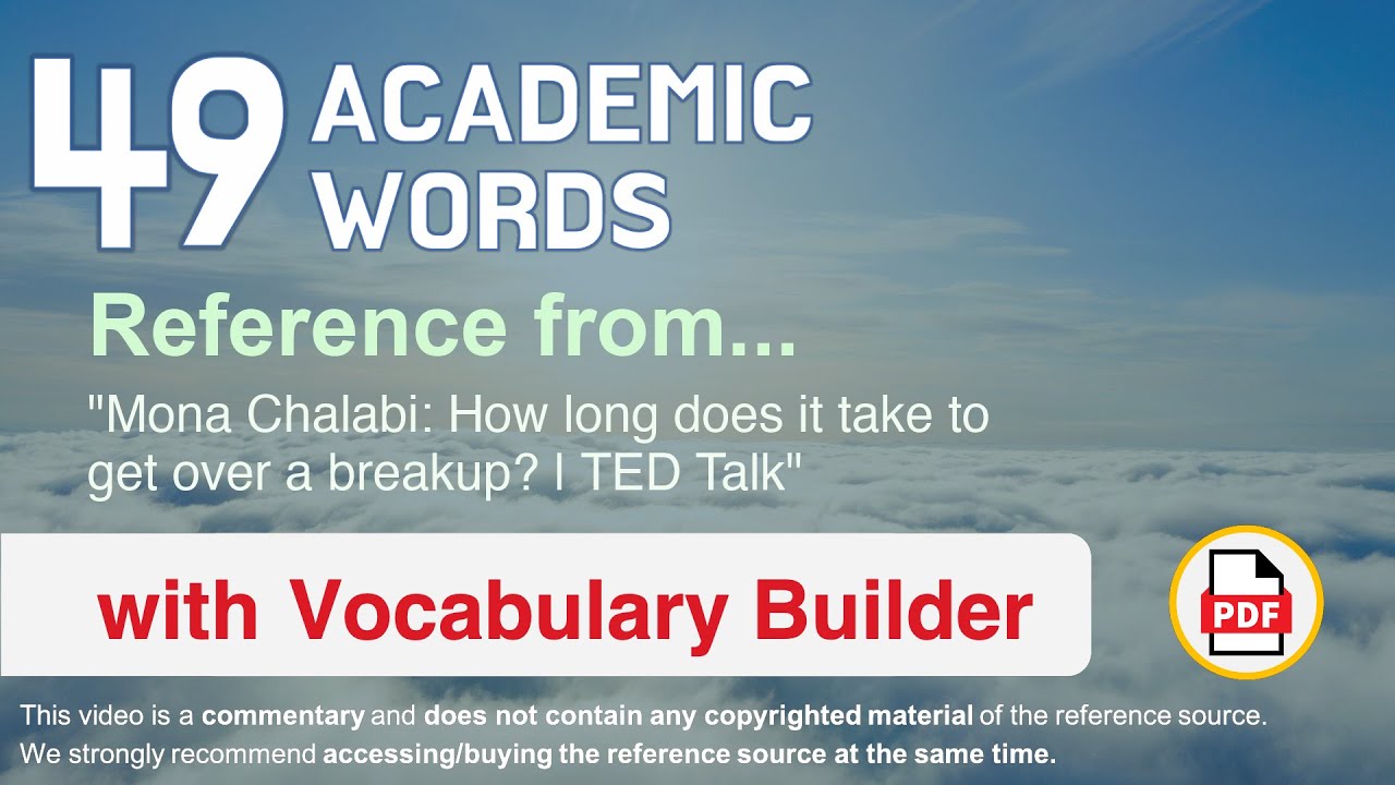 49 Academic Words Ref from "Mona Chalabi: How long does it take to get ...