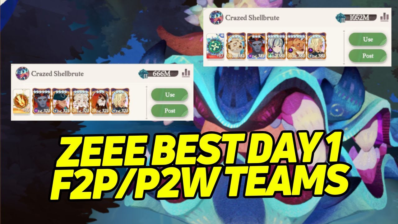 Zeee Best Day 1 F2P/P2W Dream Realm Guide - Crazed ShellBrute!!!【AFK ...