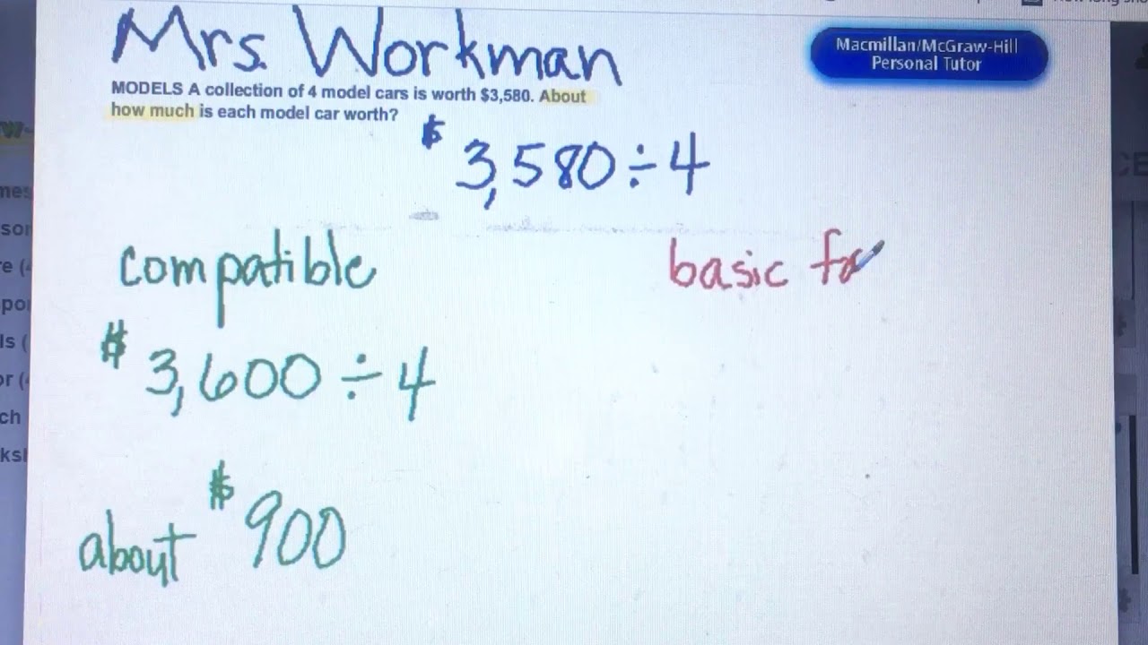 Estimating quotient in real life problems - YouTube