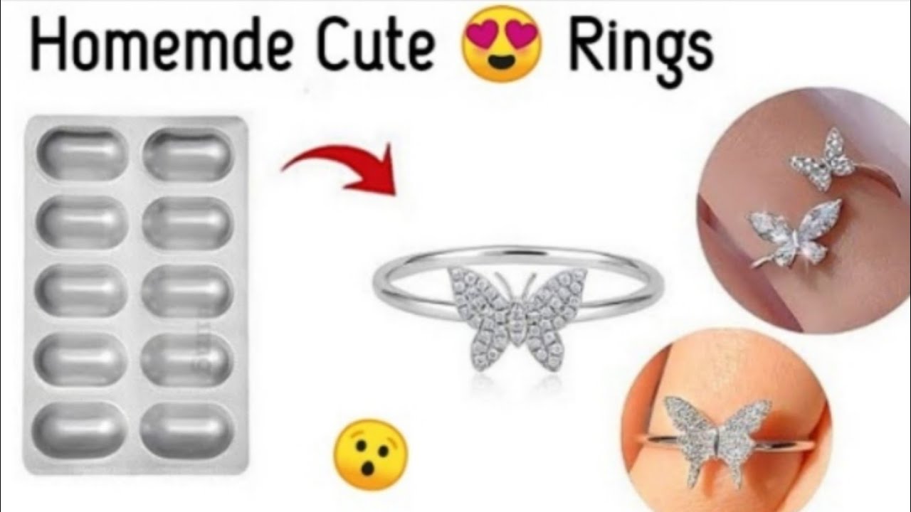 How to Make a Ring At Home || Homemade Ring's || DIY Homemade cute love ...