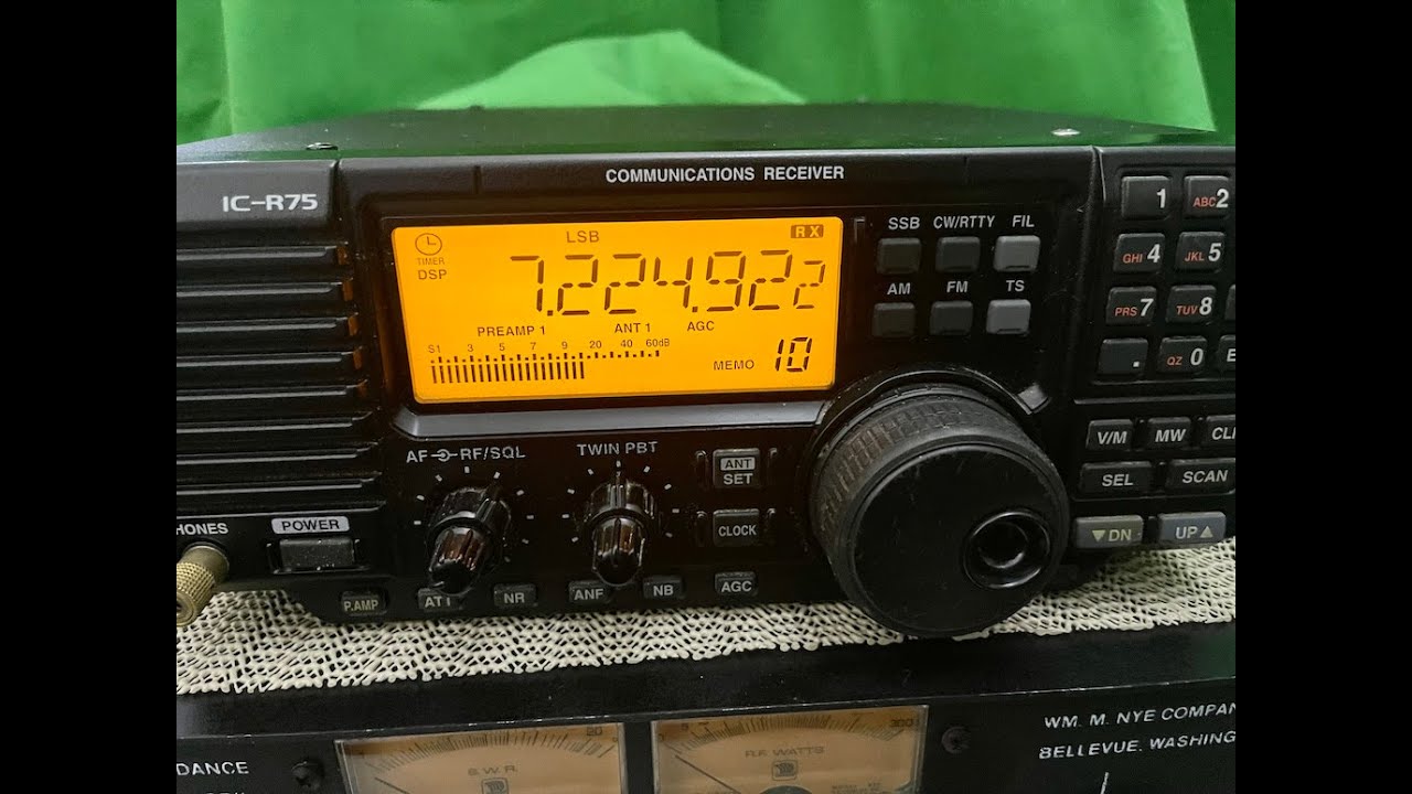 Review of the Icom IC-R75 Communications Receiver by WB6JLA - YouTube