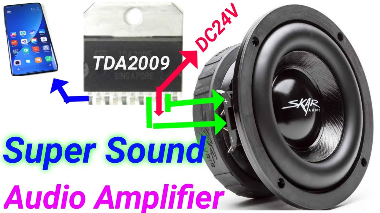 Ultra Bass Audio Amplifier TDA2009 - YouTube