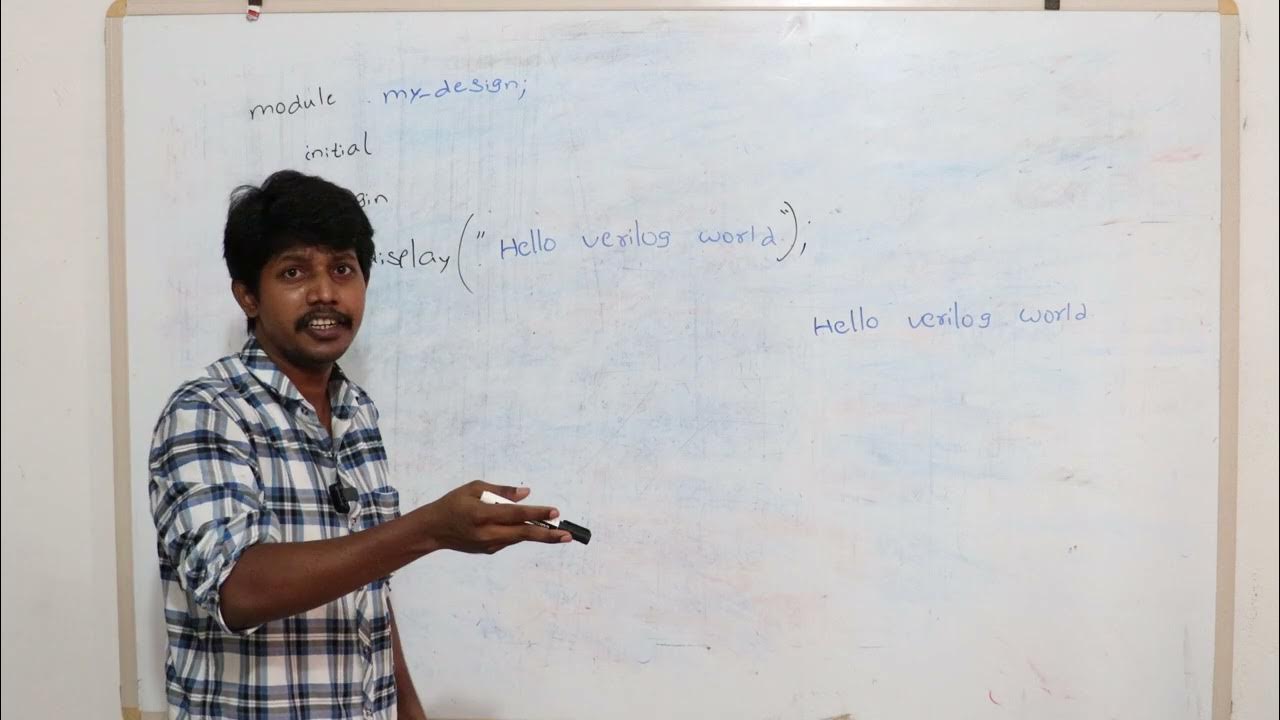 1.verilog HDL first program - YouTube