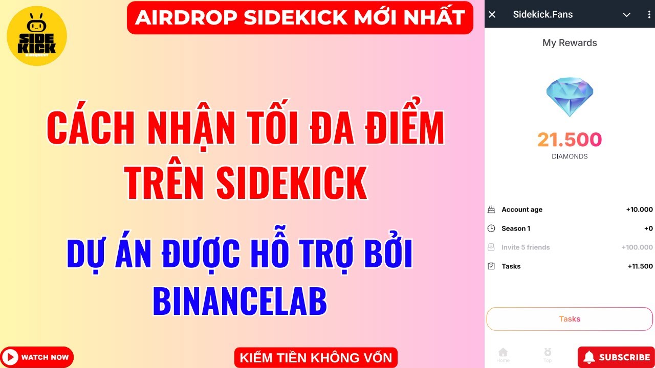SIDEKICK Airdrop | Cách Nhận Thêm Điểm Trên SideKick - Kèo Được Binance ...