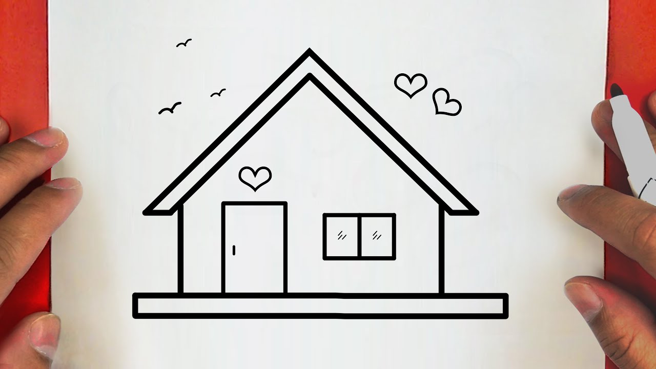 HOW TO DRAW A CUTE HOUSE, STEP BY STEP, DRAW Cute things - YouTube