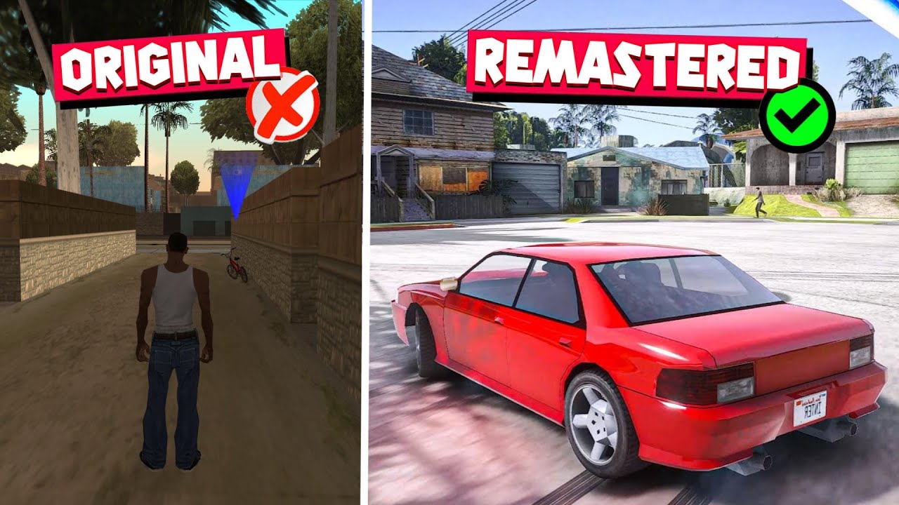 How To Remaster GTA San Andreas🔥| Best Realistic Graphics Mod (For Low ...