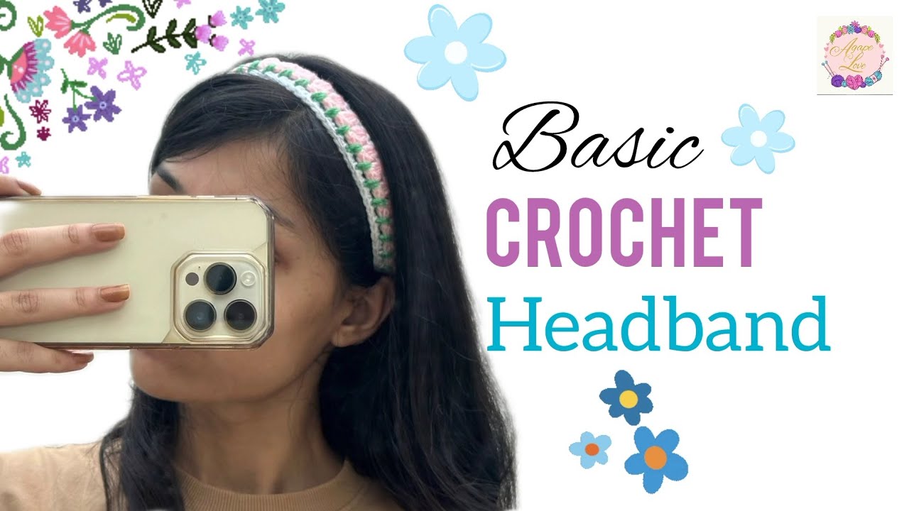 How to crochet headband | easy tutorial for beginners - YouTube