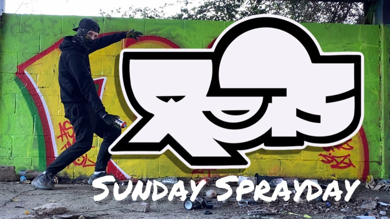Sunday Sprayday Ep. 105 - Quick & Chunky Roller Graffiti - YouTube