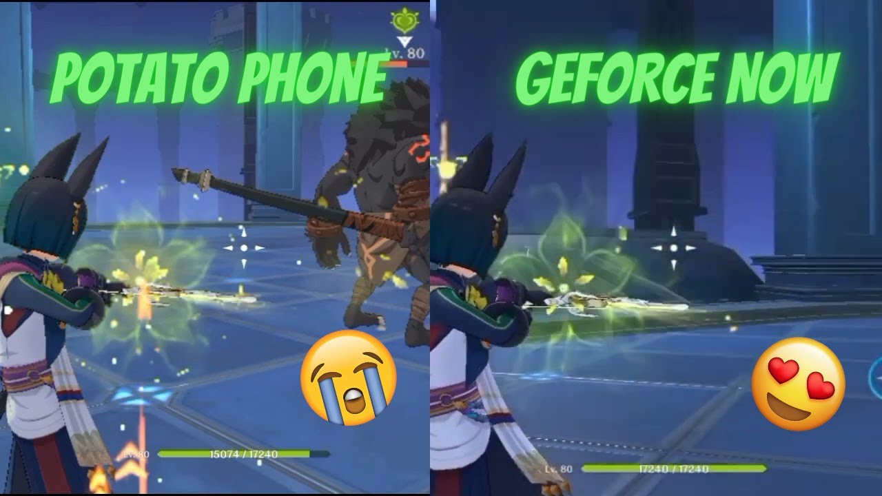 Potato Phone 🥔 VS GeForce NOW 📱 (Genshin Impact Comparison) - YouTube