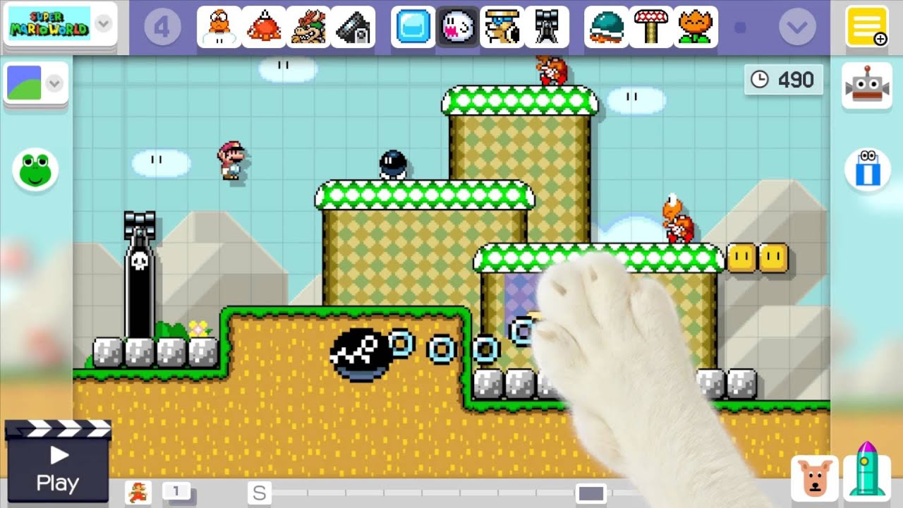 Super Mario Maker - Editor + Original Music: Ground (Mario World) - YouTube