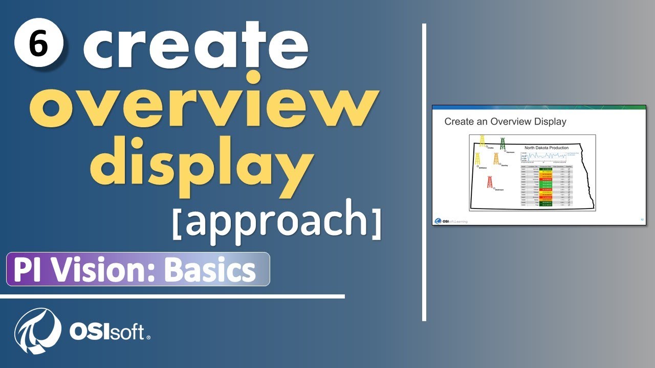 PI Vision: Basics - Create an Overview Display [Approach] - YouTube