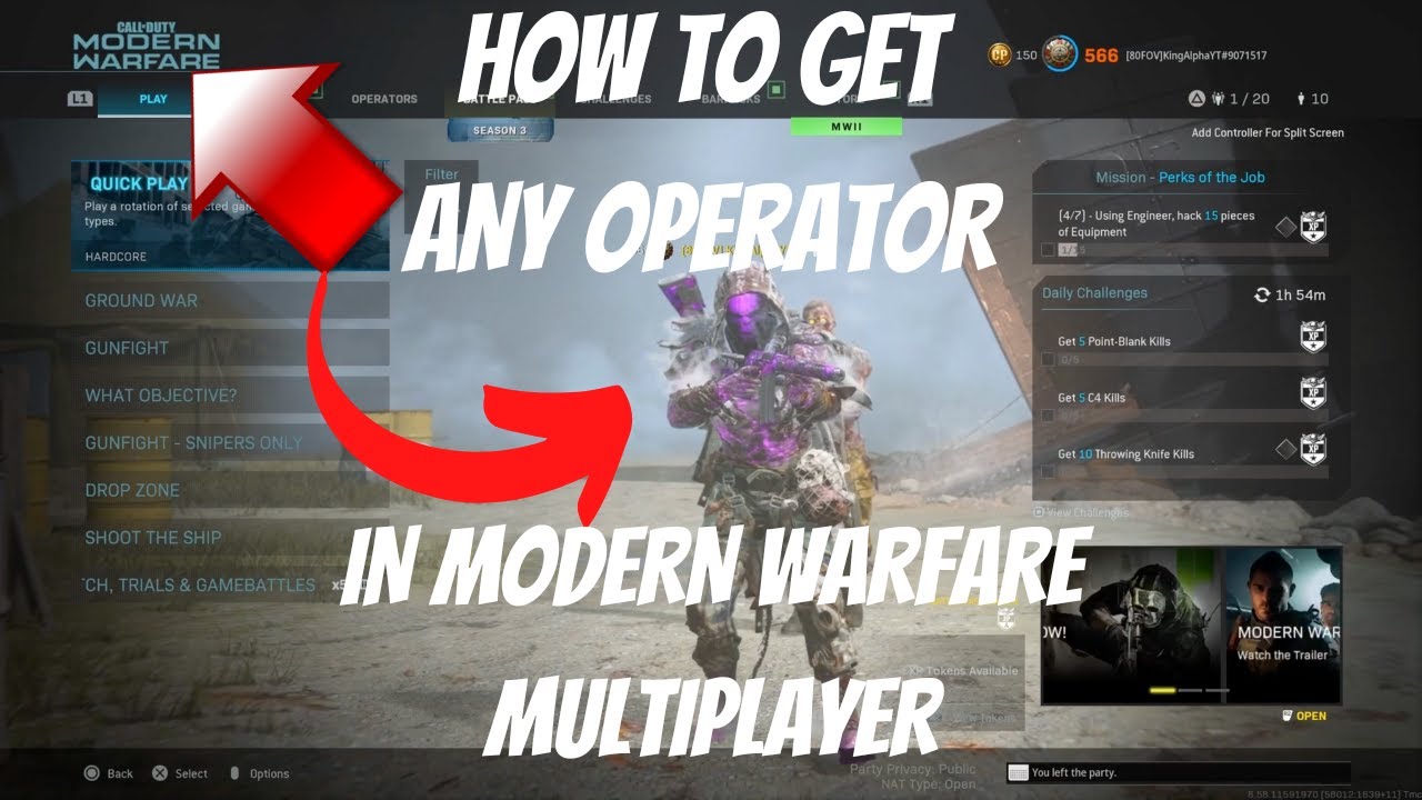 *NEW* WARZONE OPERATOR GLITCH! HOW TO GET ANY OPERATOR SKIN IN MODERN ...