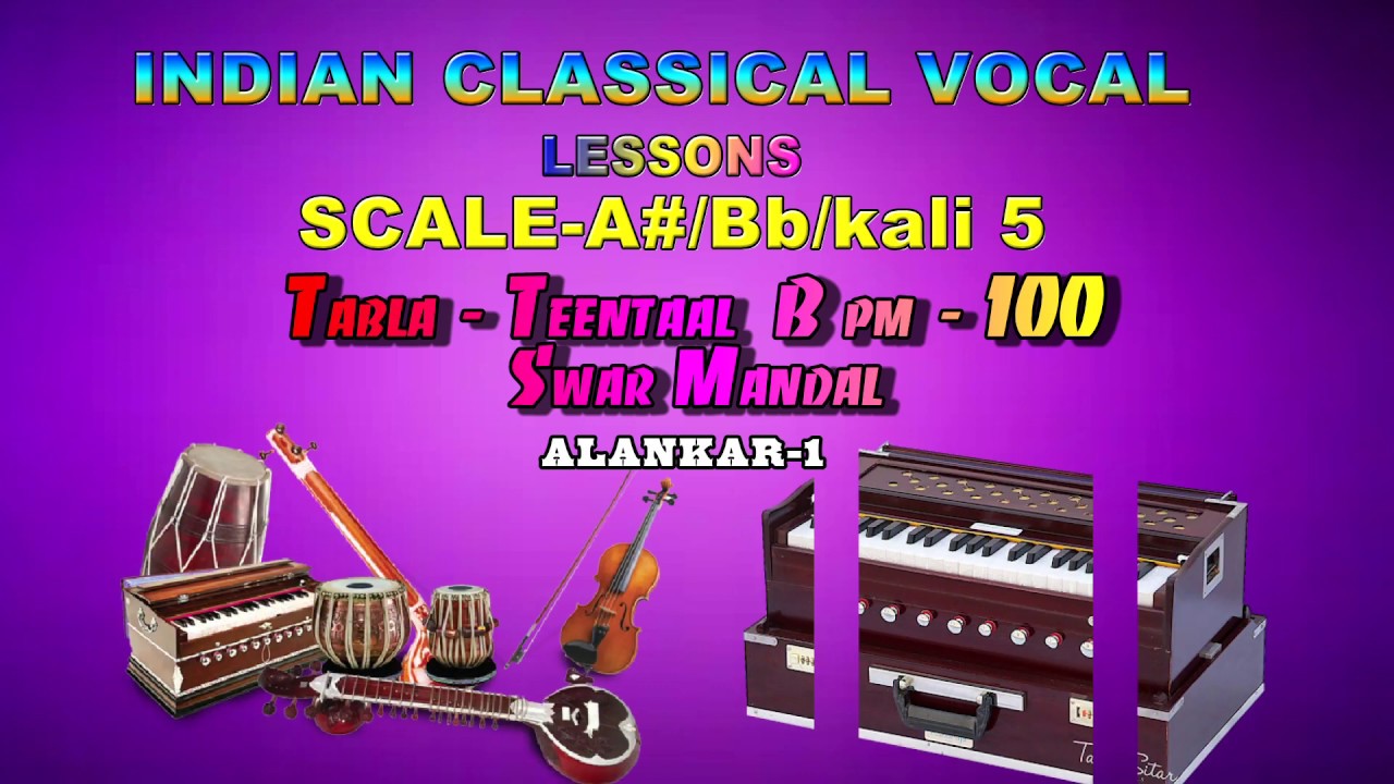 INDIAN CLASSICAL VOCAL LESSON /ALANKAR -1 - YouTube