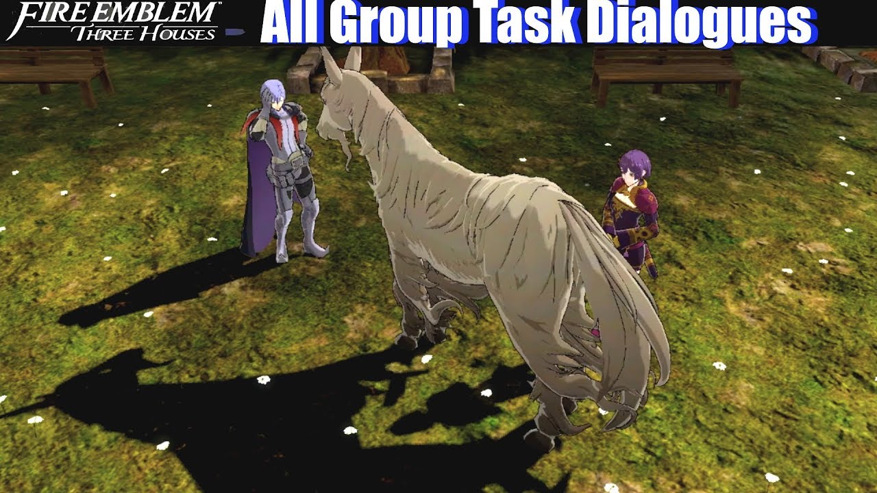 FE3H All Group Task Dialogues (Ashen Wolves) - Fire Emblem Three Houses ...