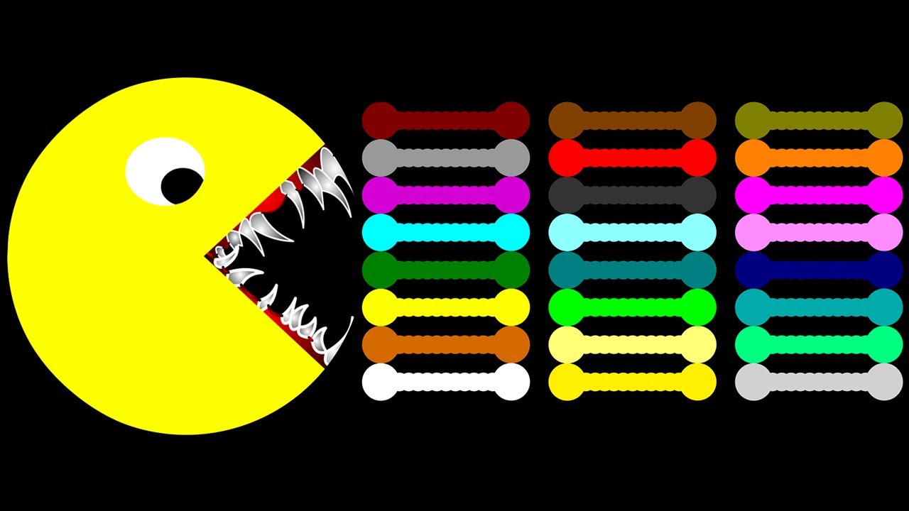 Escape Pacman - 26 Worm Survival Race in Algodoo - YouTube