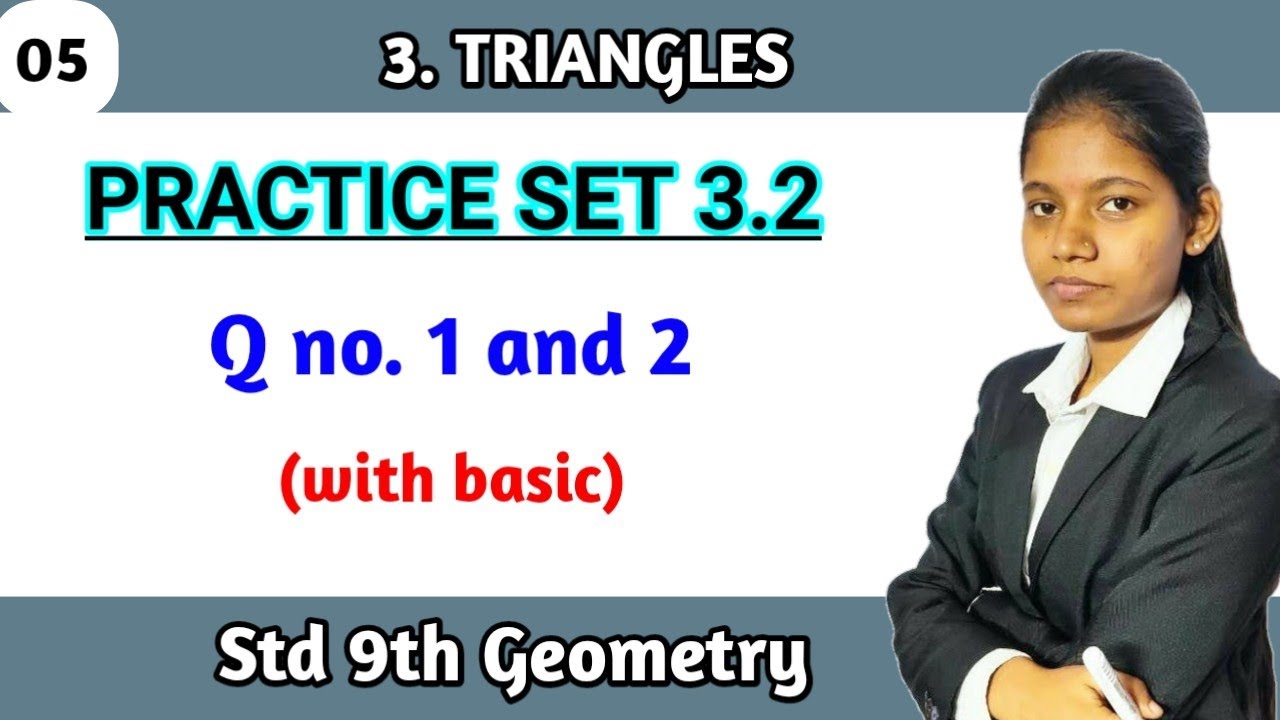 Practice set 3.2 geometry 9th class question 1 and 2 with basic ...
