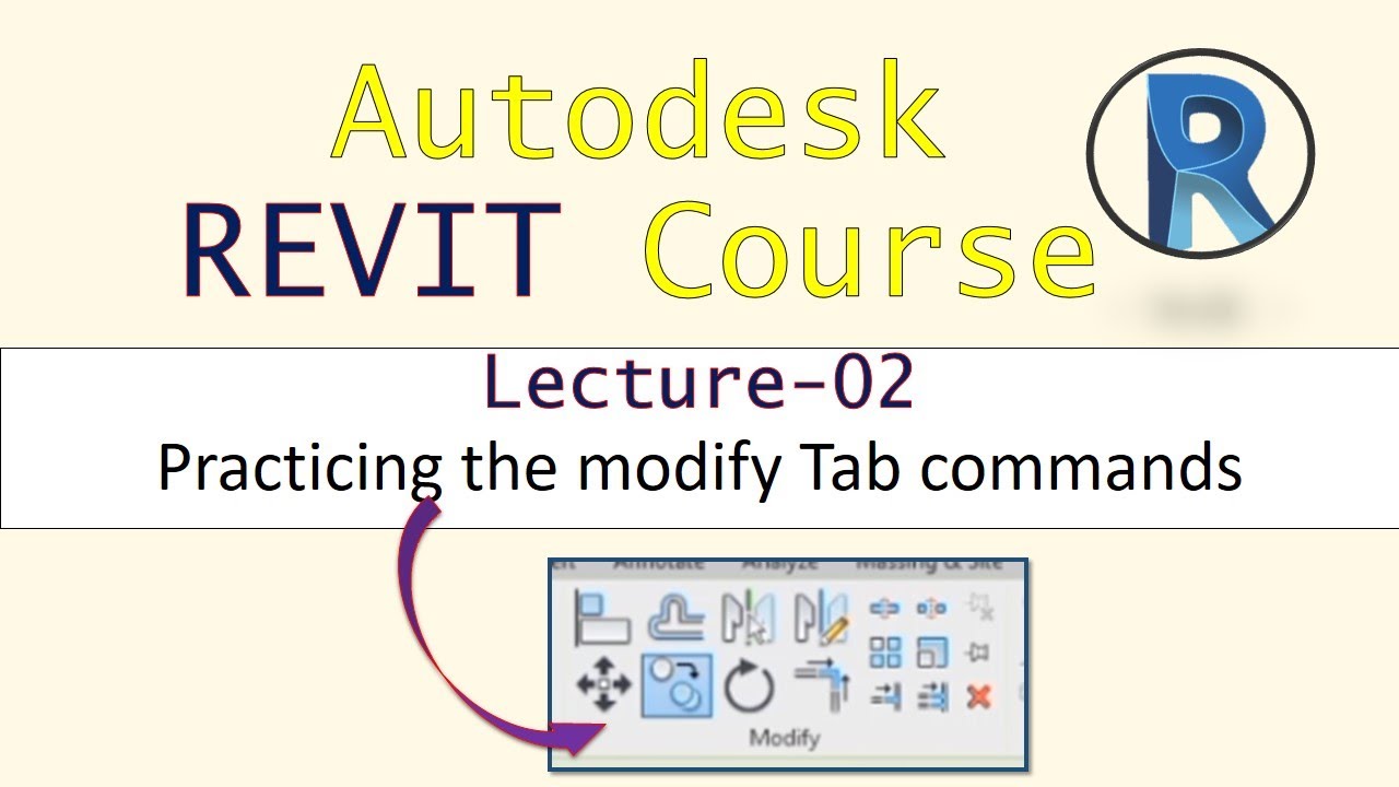 Lecture-02: Practicing the modify Tab commands || trim, extend, copy ...