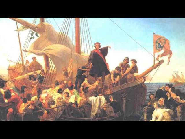 Christopher Columbus On His Ship