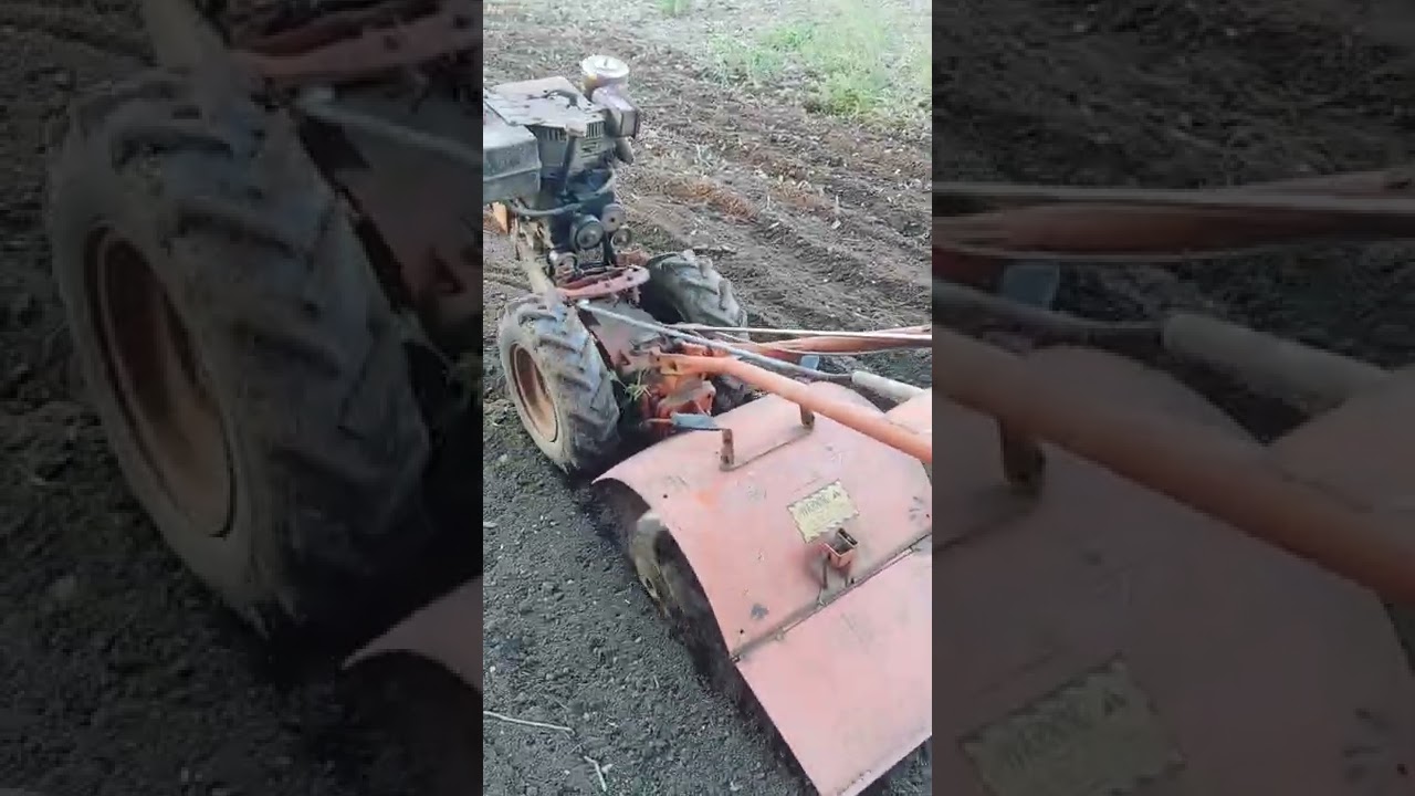 1974 Ariens Rocket Tiller putting in work. Self propelled. - YouTube