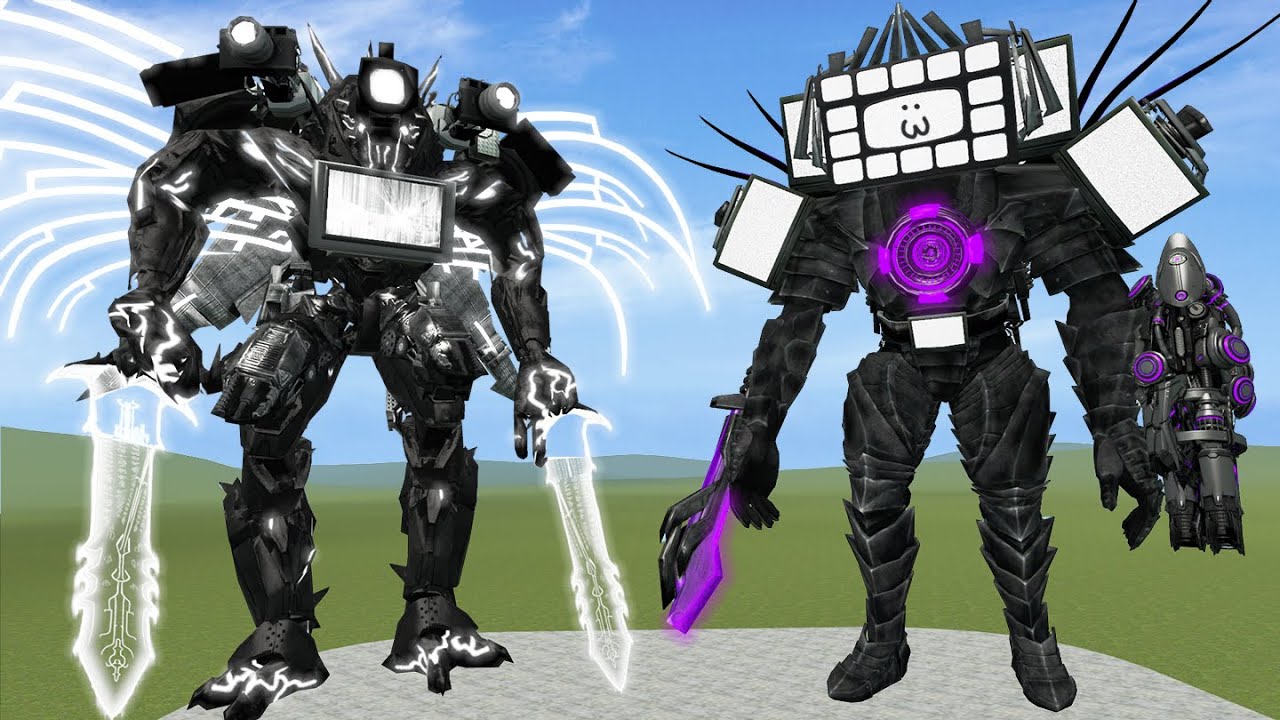 NEW TRI-TITAN UPGRADED VS NEW TV MAN TITAN UPGRADED! In Garrys Mod ...
