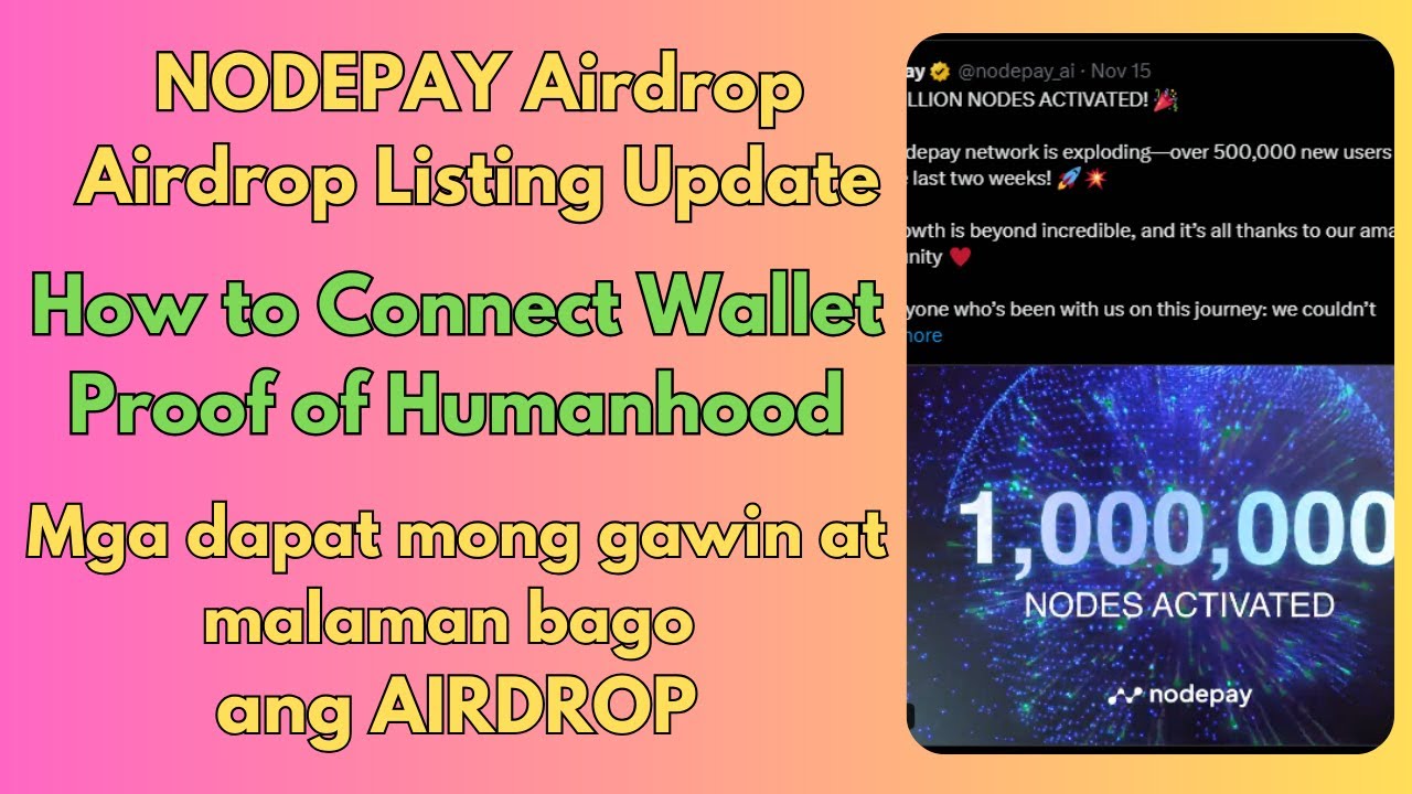 Nodepay Airdrop Update! Listing SOON. Do this before AIRDROP! TAGALOG - YouTube