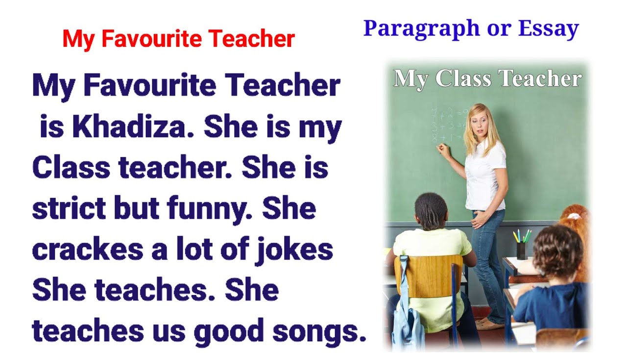 My Favourite Teacher | Essay Writing | 10 lines about My Favourite ...