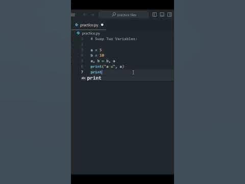 Swap Two Variable | #python #pythonprogramming#coding#learnpython #pythonforbeginners - YouTube