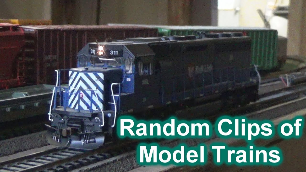 Random Clips Of Model Trains - YouTube