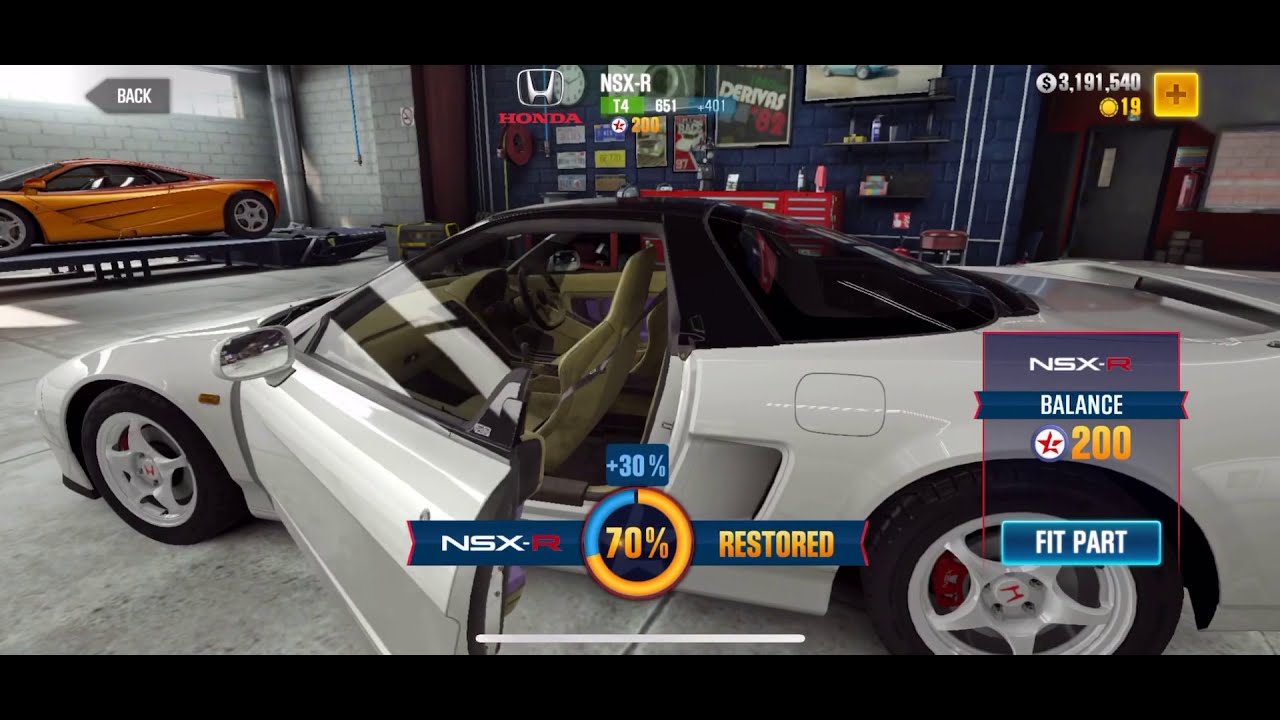 CSR Racing 2 - CSR Legends - Honda NSX-R - Full restored - YouTube