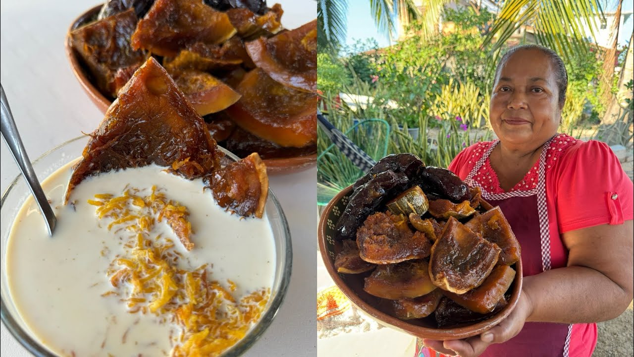 Calabaza y Camotes Morados Enmielados | Con Sabor a Guerrero - YouTube