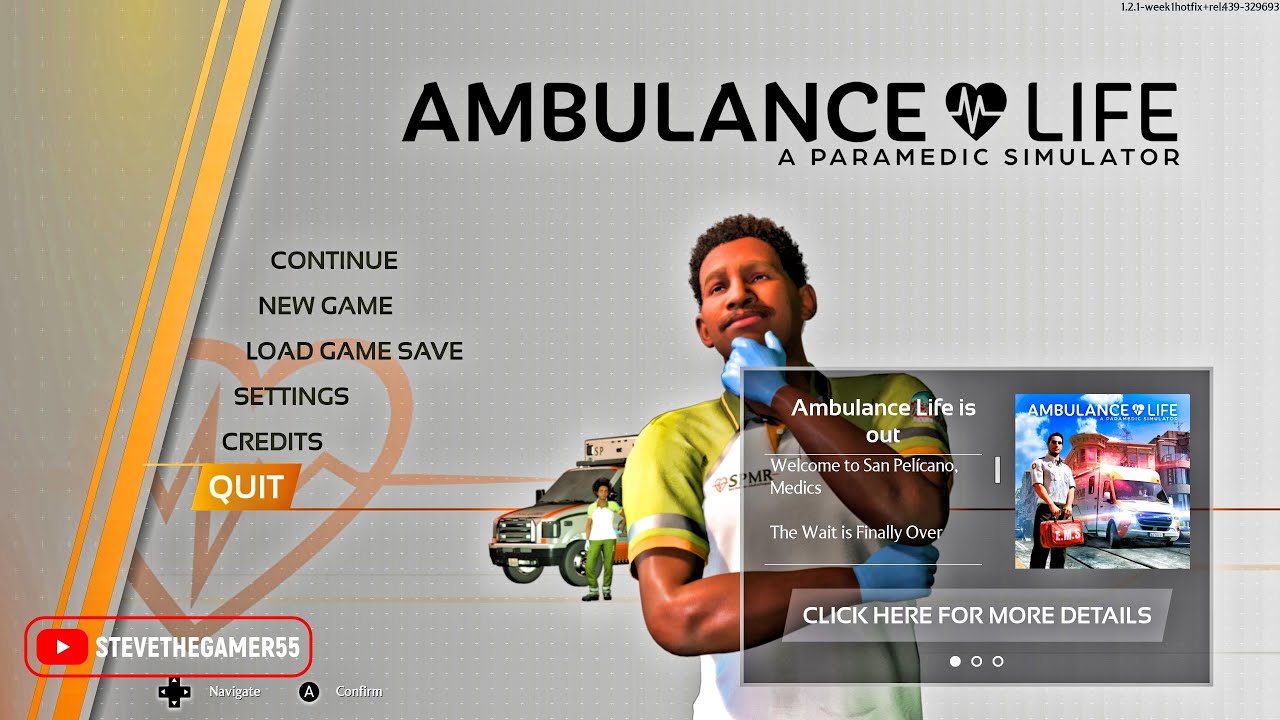 AMBULANCE LIFE A PARAMEDIC SIMULATOR DAY 1 - YouTube