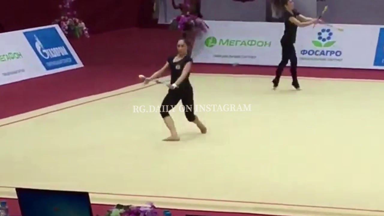 PAZHAVA Salome, clubs - Moscow Grand Prix 2019 - YouTube