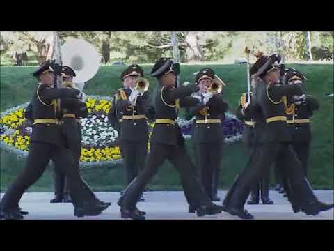 Uzbekistan Honor Guard March 2018 - Марш «Солнечный» - YouTube