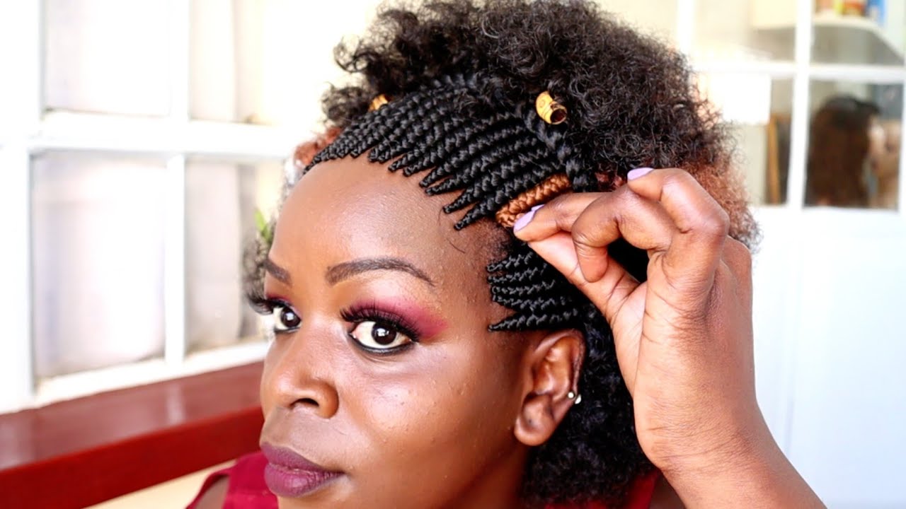 She Wanted this Wig!Wooow🔥 No Babyhair Afro Braided Wig No Frontal wig ...