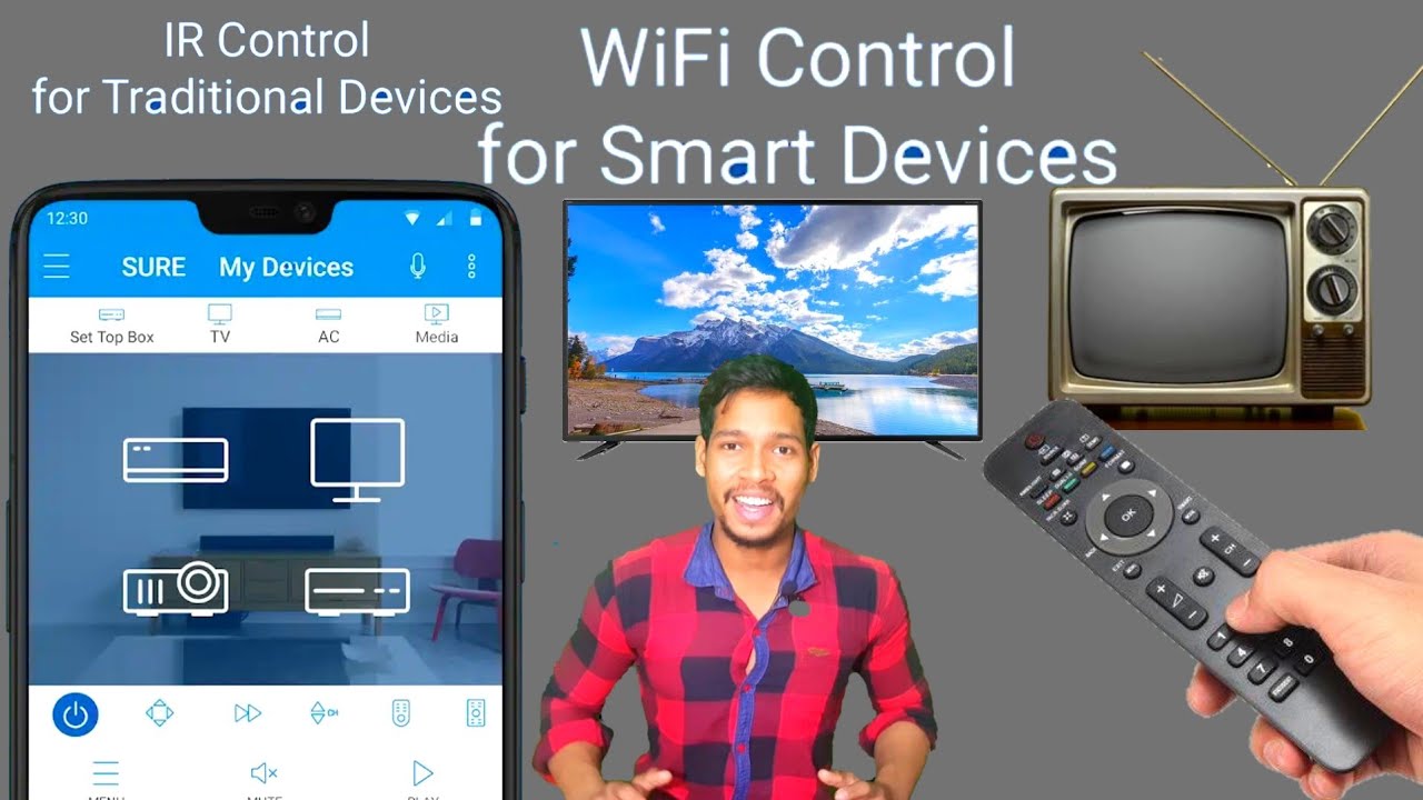 SURE - Smart Universal Remote Control mobile phone ko remote Banaye any ...