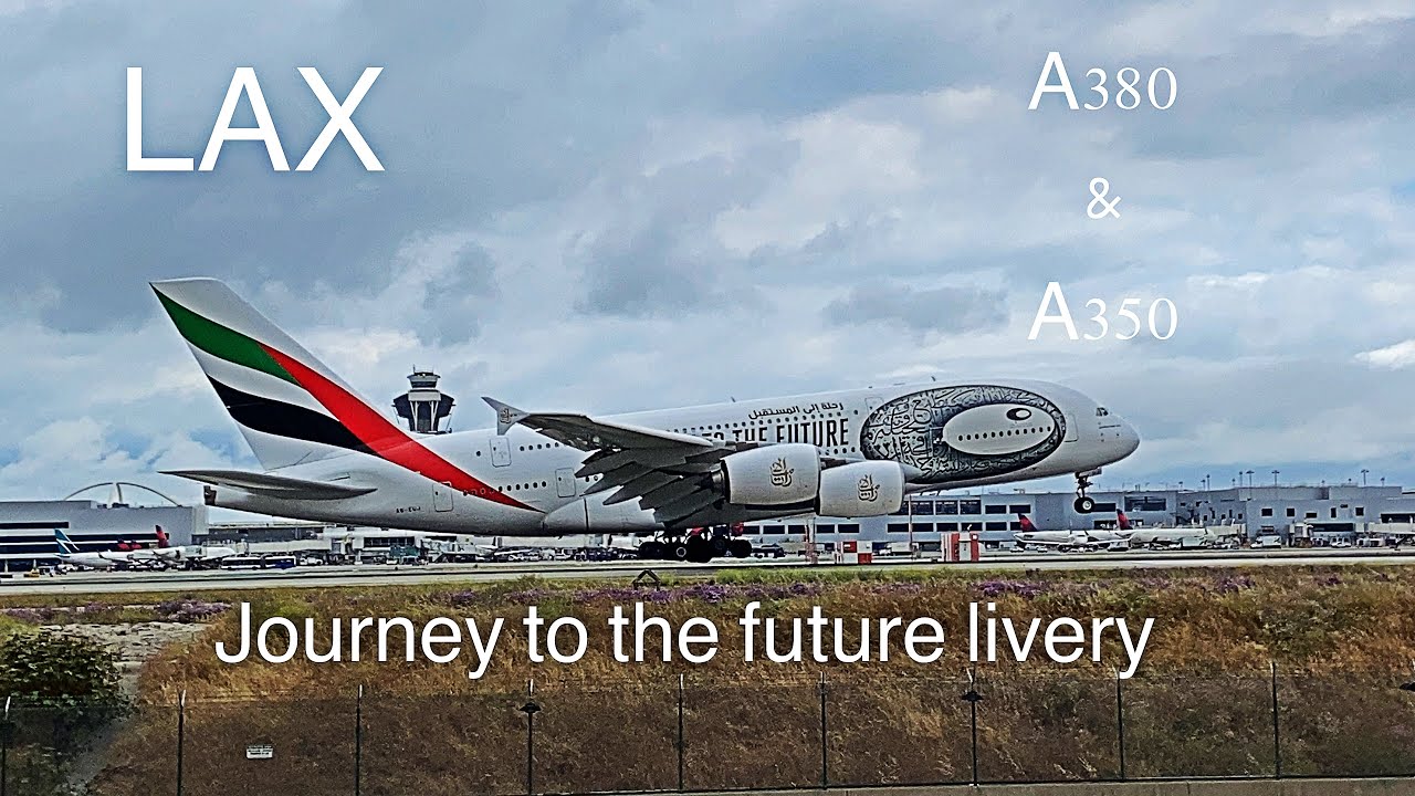 Landing Airbus A380 Journey to the Future Livery and A350 - YouTube