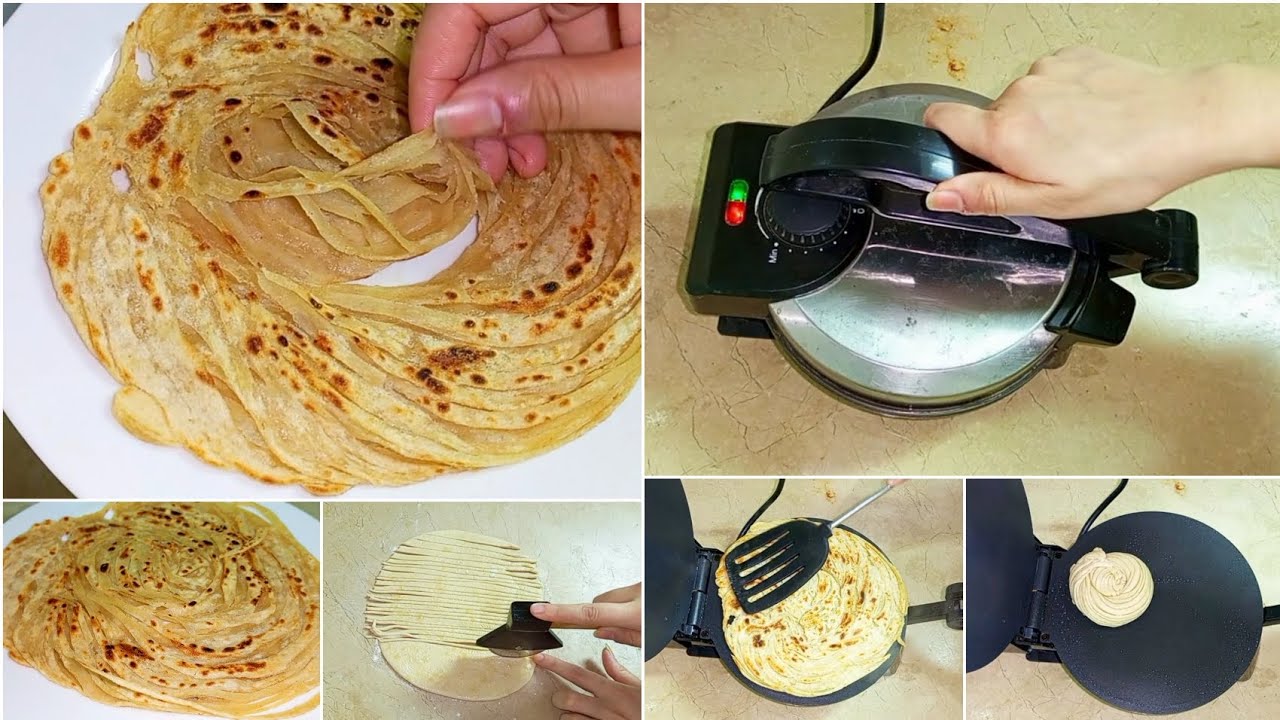 Lachedar Paratha On Roti Maker | How To Use Roti Maker | Lachedar ...