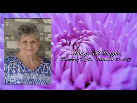 Mary Nell Daigle Keepsake Video - YouTube