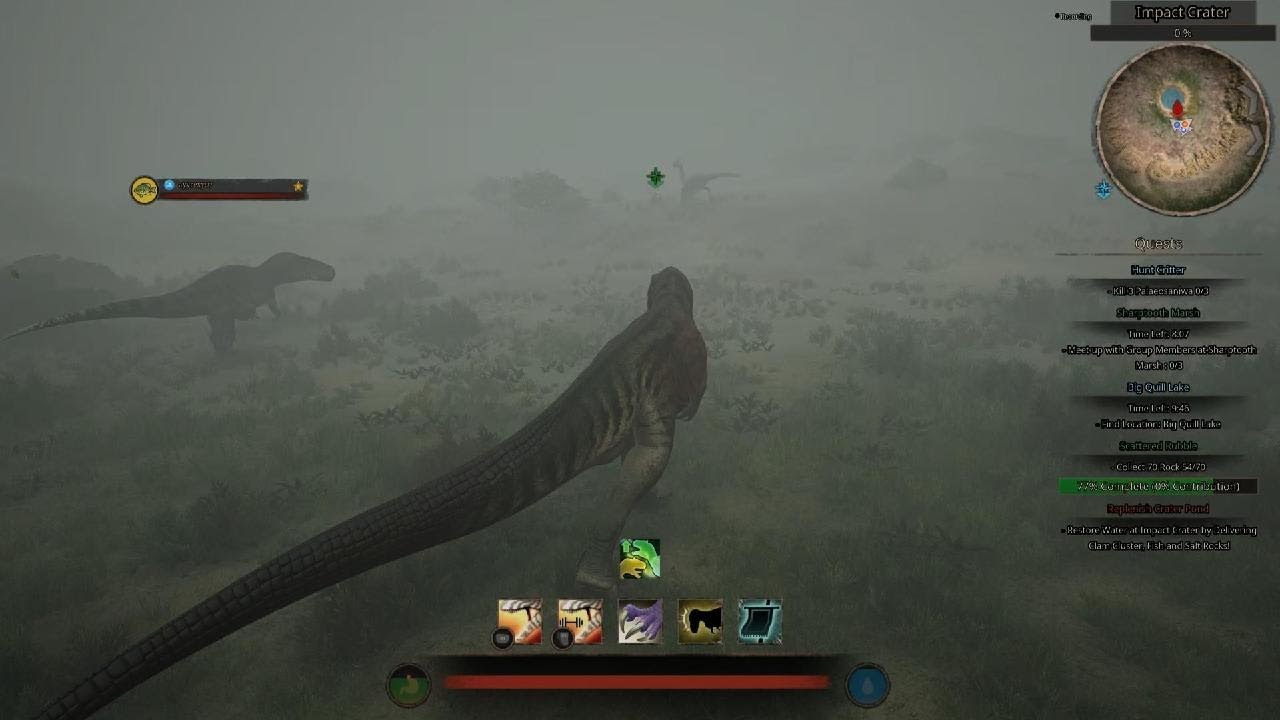 Path of Titans: Torvosaurus pack hunts Stegosaurus - YouTube