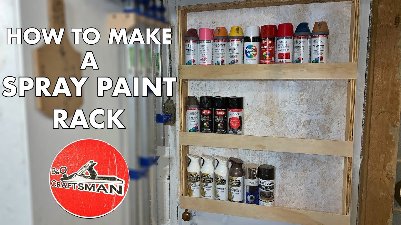 How to make a Spray Paint Rack - YouTube